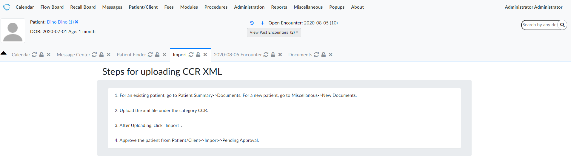 Refactor: refine the import section page. by stu01509 · Pull Request #3830 · openemr/openemr ...