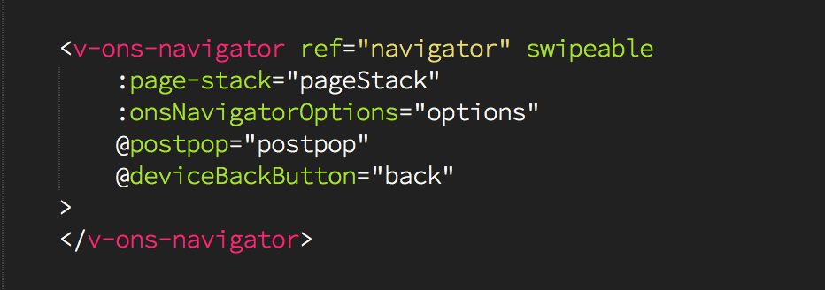 onsen 2.9.2 v-ons-navigator animationOptions Invalid configuration ？ · Issue #2398 · OnsenUI ...