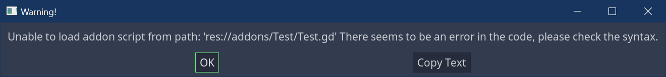 Infinite error message when plugin has error in code · Issue #48441 · godotengine/godot · GitHub