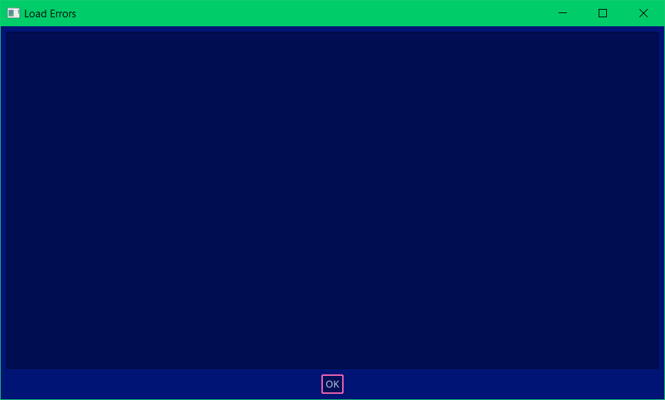 Empty Load Errors Window Appears On Startup · Issue 51255 · Godotenginegodot · Github