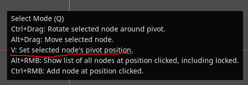 Set Node Pivot shortcut is always active and also interferes with the inspector · Issue #52364 ...