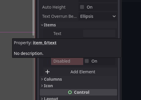 Inspector Items could have descriptions · Issue #58816 · godotengine/godot · GitHub