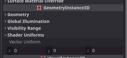 4.0 beta 3: instance uniforms not working in Spatial shaders · Issue #67986 · godotengine/godot ...
