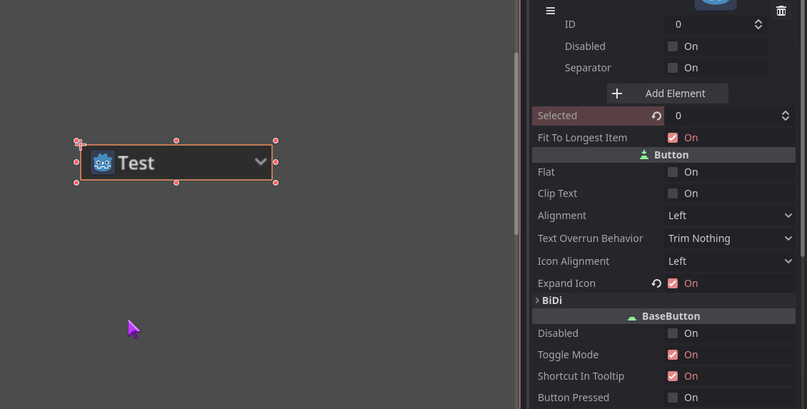 OptionButton's minimum size does not update after changing `expand_icon` · Issue #68930 ...