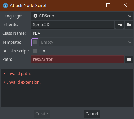 Improve dialog input validation · godotengine godot-proposals · Discussion #7479 · GitHub