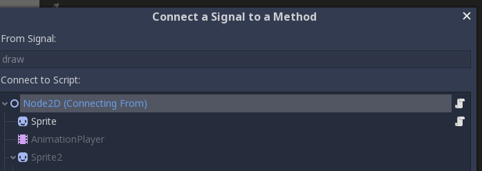 Signal connection editor: add a script icon next to nodes that have a ...
