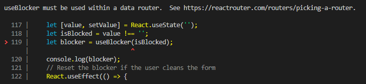 [bug] Router V6 7 0 Useblocker Must Be Used Within A Data Router Error When Running Tests