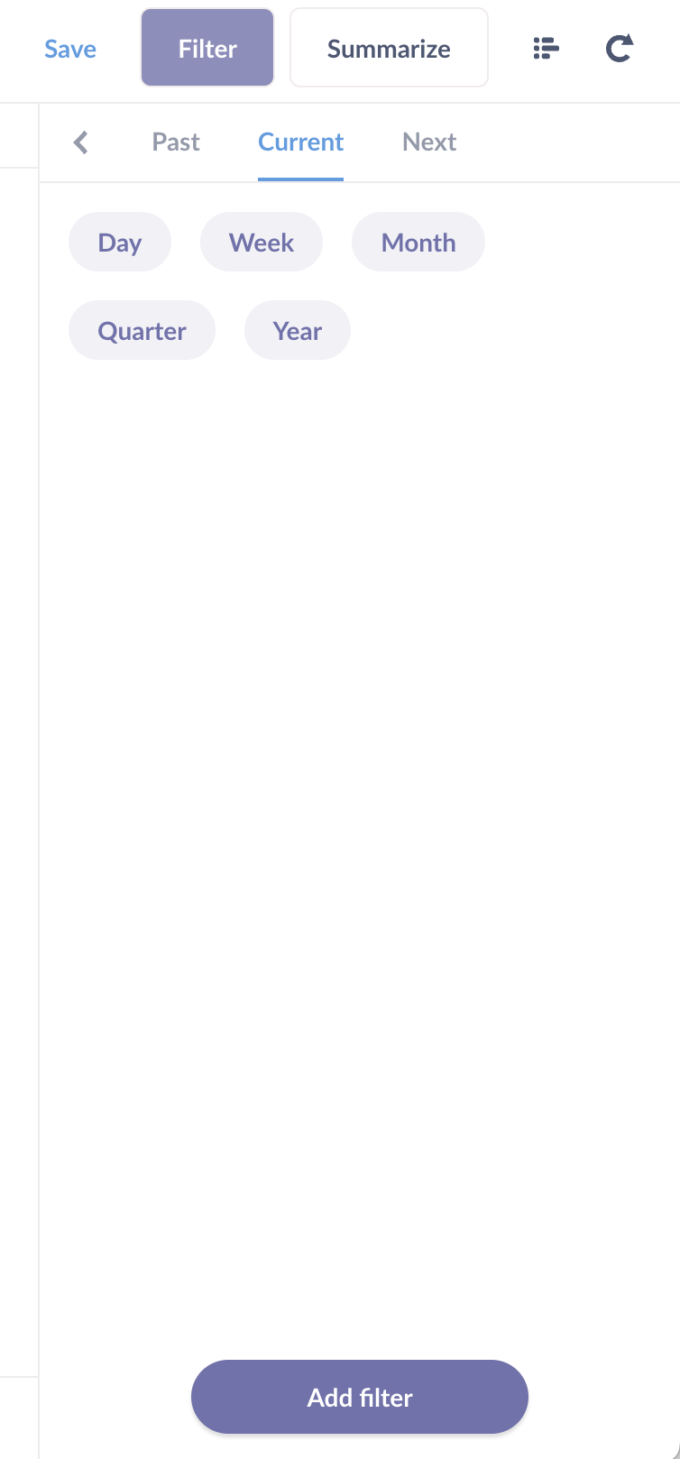 Inconsistent Colors In Relative Datetime Filtering In Sidebar · Issue 22344 · Metabasemetabase
