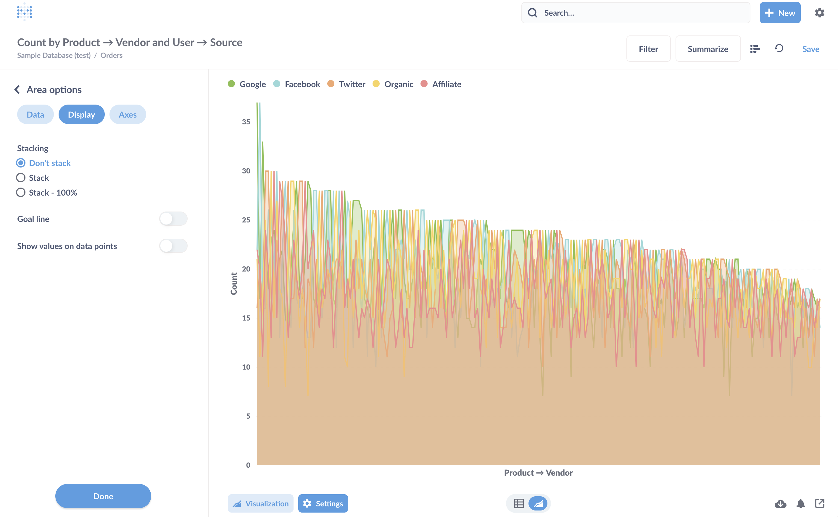 Area Charts Should Default To Stack · Issue 28515 · Metabase Metabase · Github