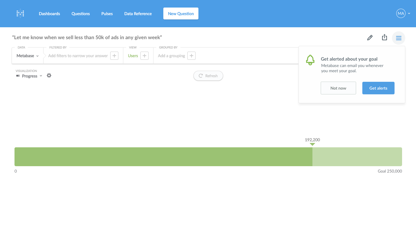 Designs for Alerts feature · Issue #6261 · metabase/metabase · GitHub