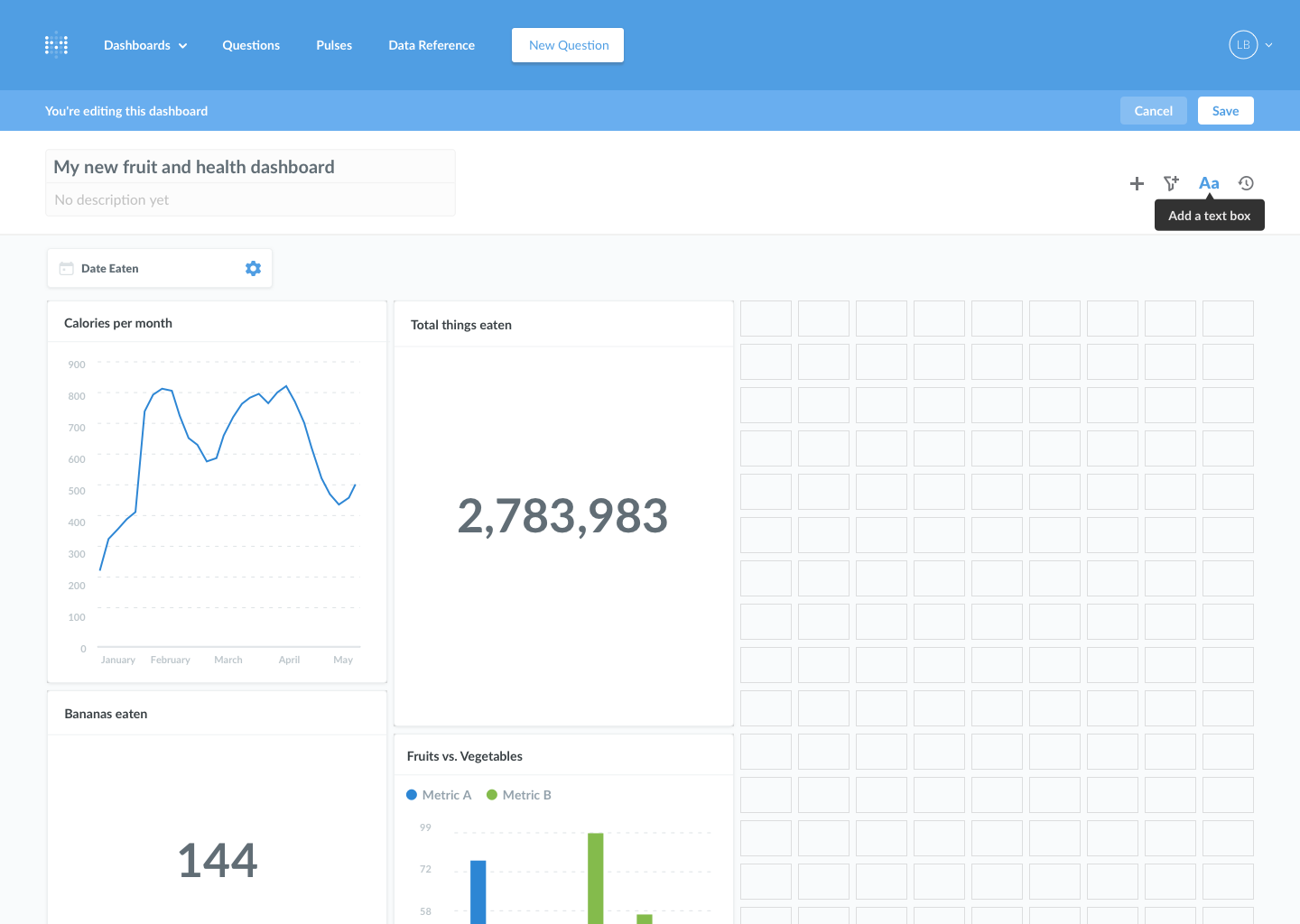 Free-text markdown boxes in dashboards · Issue #6360 · metabase/metabase · GitHub