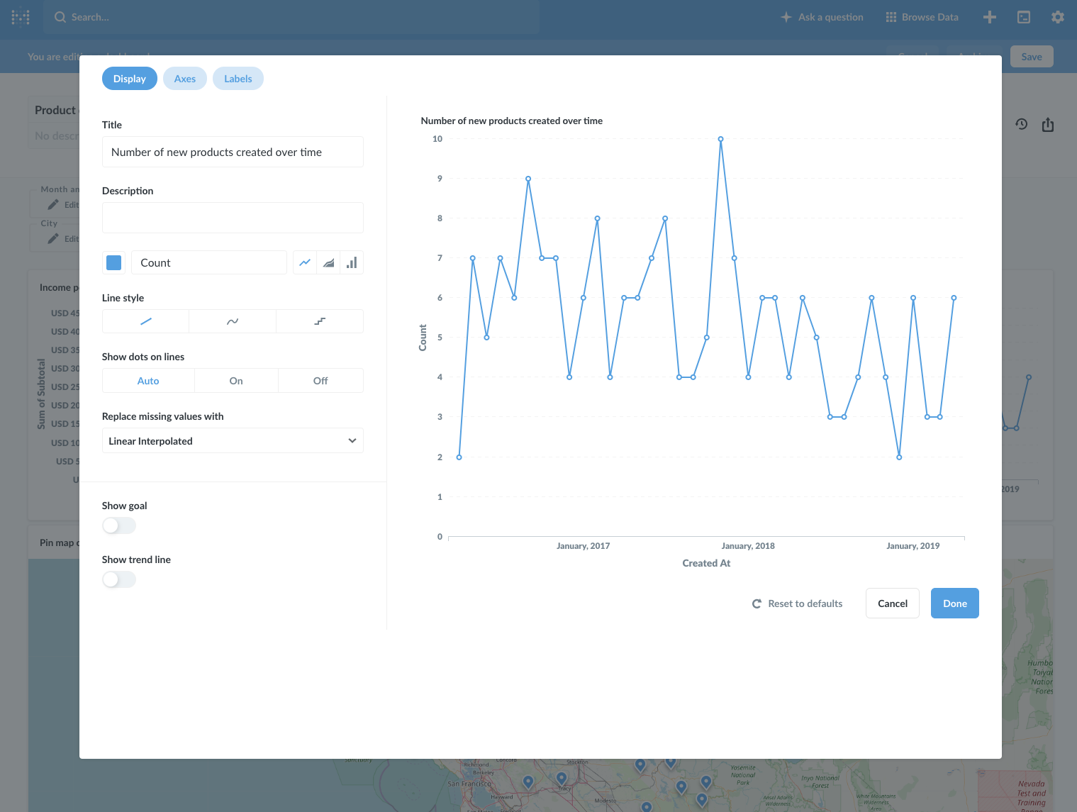 Can't view dashboard card viz settings in Mac app · Issue #10677 · metabase/metabase · GitHub