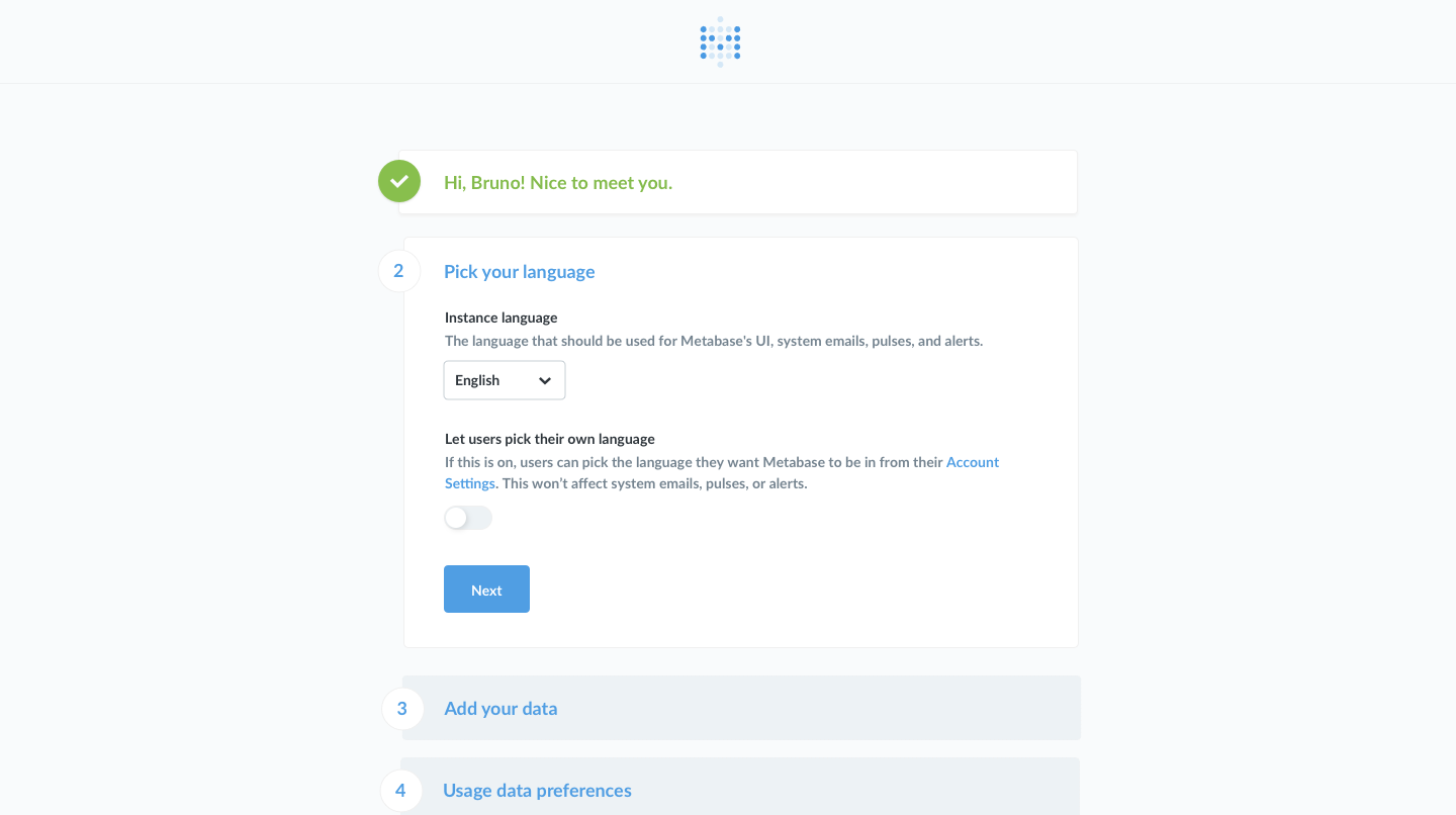 Option to change language · Issue #8384 · metabase/metabase · GitHub