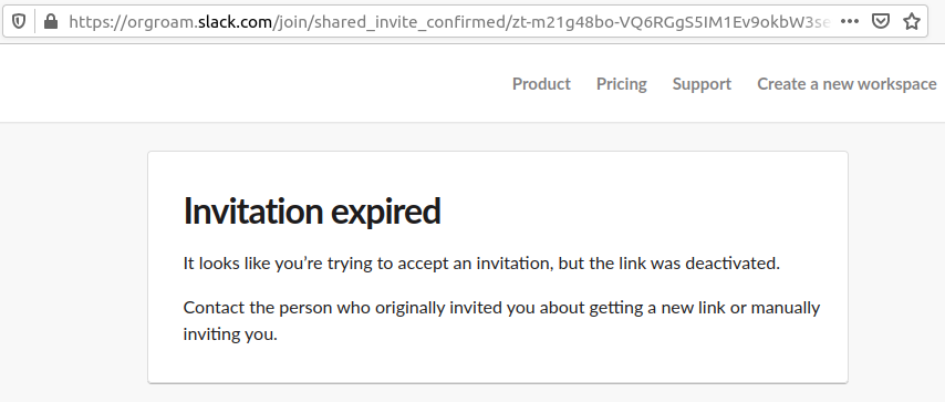 Slack invitation expired · Issue #1424 · org-roam/org-roam · GitHub