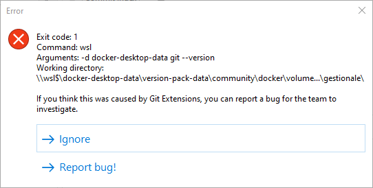 Wsl Git Breaks Access To Docker Desktop Volumes · Issue 10365 · Gitextensionsgitextensions