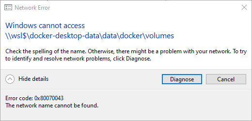 WSL git breaks access to docker desktop volumes · Issue #10365 · gitextensions/gitextensions ...