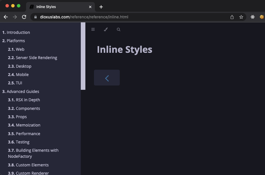 Many documentation pages are not rendering · Issue #352 · DioxusLabs/dioxus · GitHub