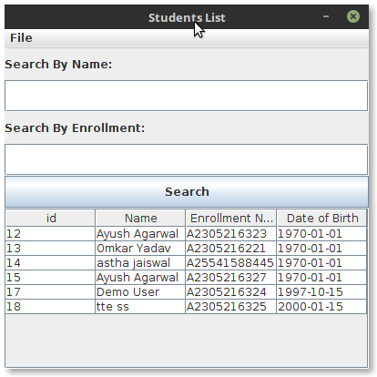 GitHub - thisisayush/sis-java: Student Information System | JAVA