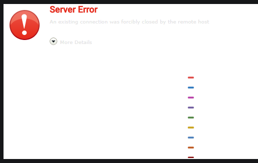 Server Error: An existing connection was forcibly closed by the remote host · Issue #123 ...