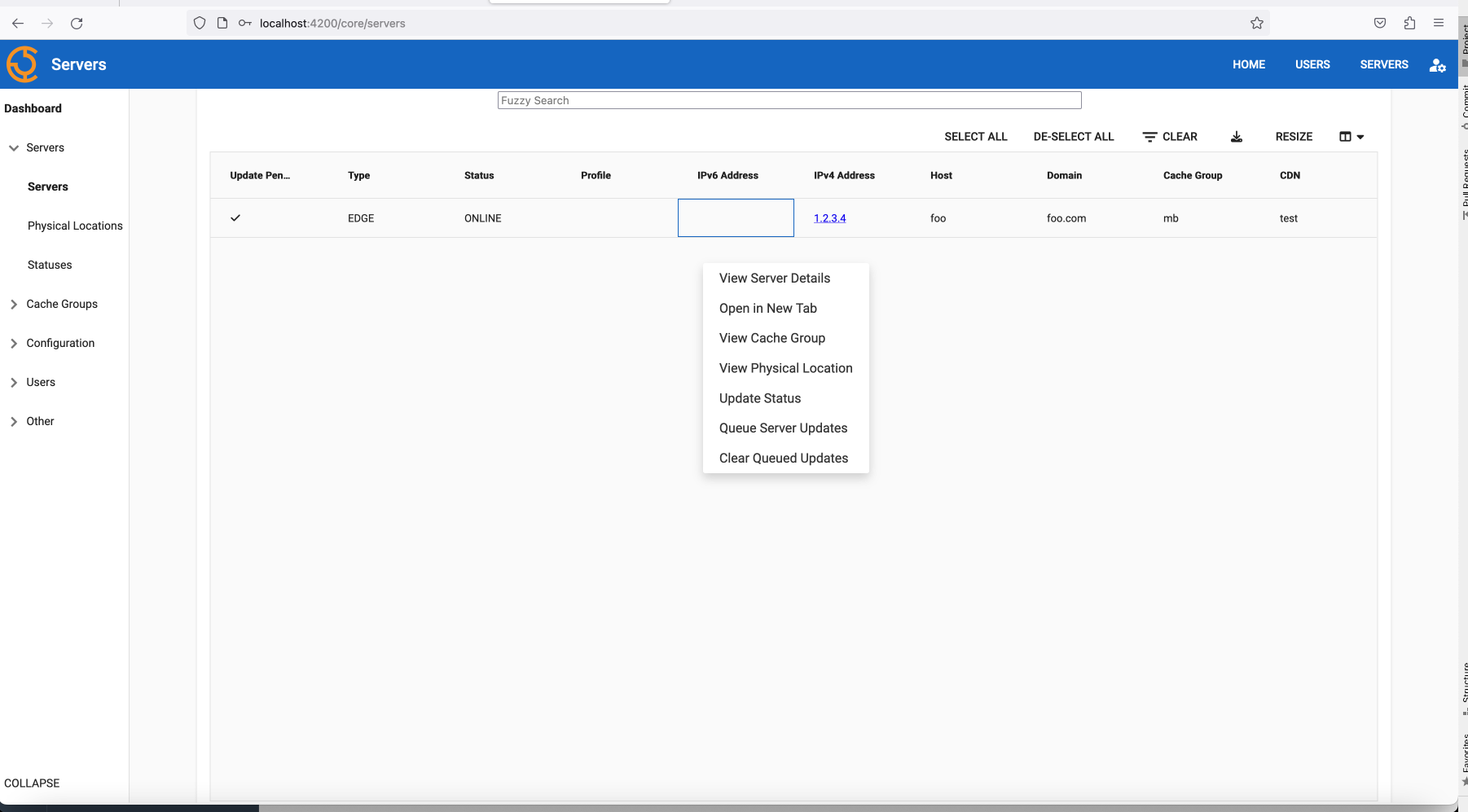 [TPv2] Missing add button on Servers page · Issue #7484 · apache/trafficcontrol · GitHub