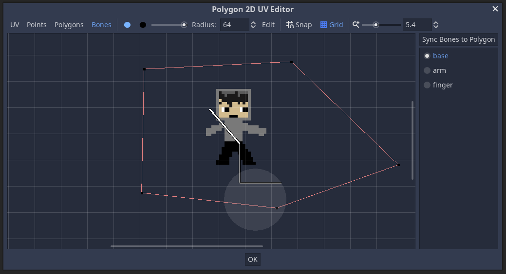 Bone painting may continue invisibly in the Polygon2D UV editor, nullifying undo/redo option for ...