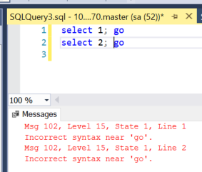 Go utility statement incorrectly processed · Issue #53 · microsoft/sqlmanagementobjects · GitHub