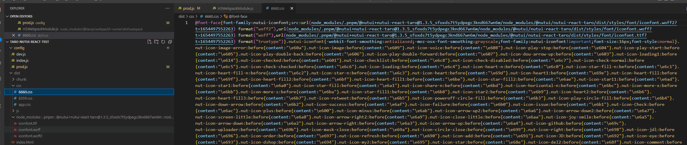 打包h5后 icon显示不了 字体文件路径错误导致加载失败 · Issue #330 · jdf2e/nutui-react · GitHub