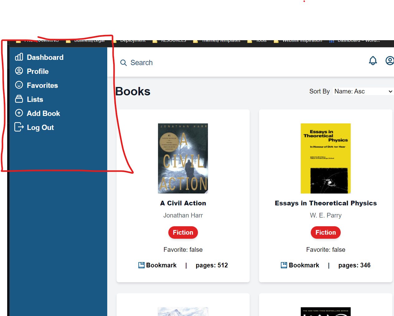 Add the side "Header" to the profile page · Issue #56 · FreeCodeCamp-SLC/react-booklist · GitHub