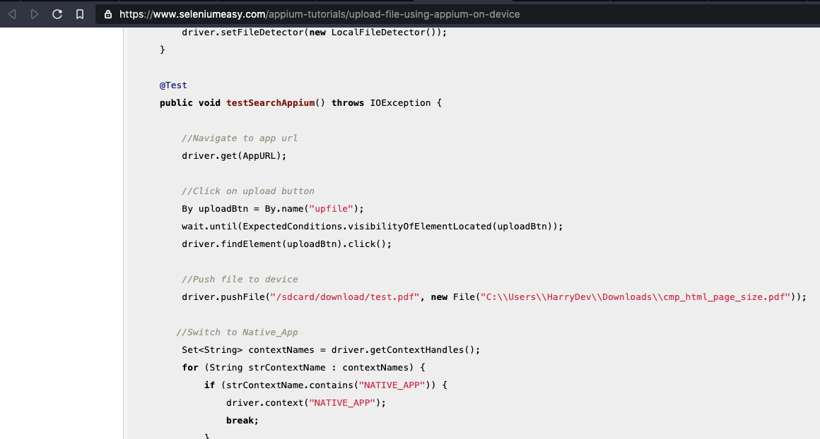 File upload to web using Chrome - ERR_ACCESS_DENIED · Issue #15293 · appium/appium · GitHub