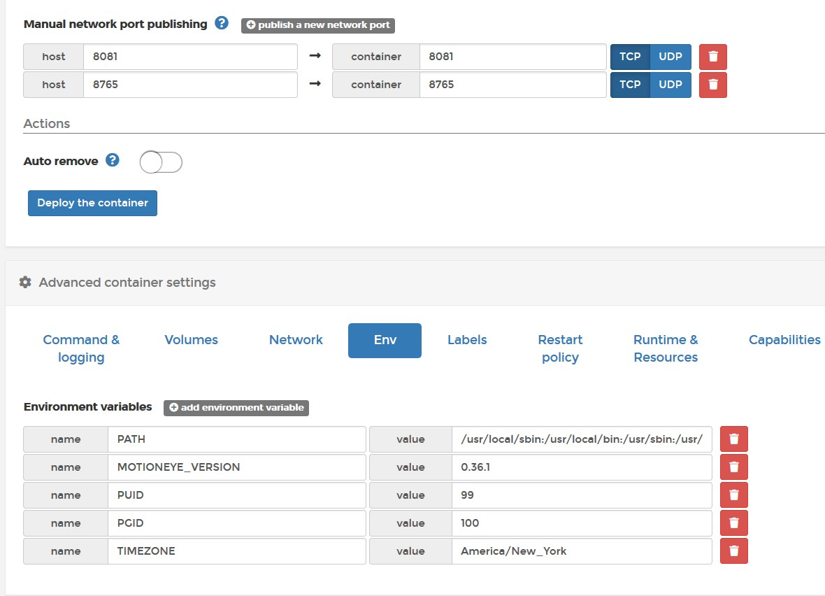 MotionEye on HassOS · Issue #4577 · portainer/portainer · GitHub