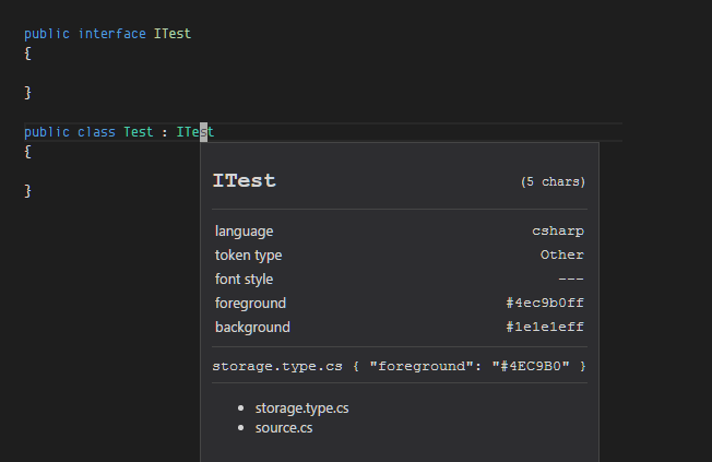 C Interface Colorizing · Issue 2203 · Dotnetvscode Csharp · Github