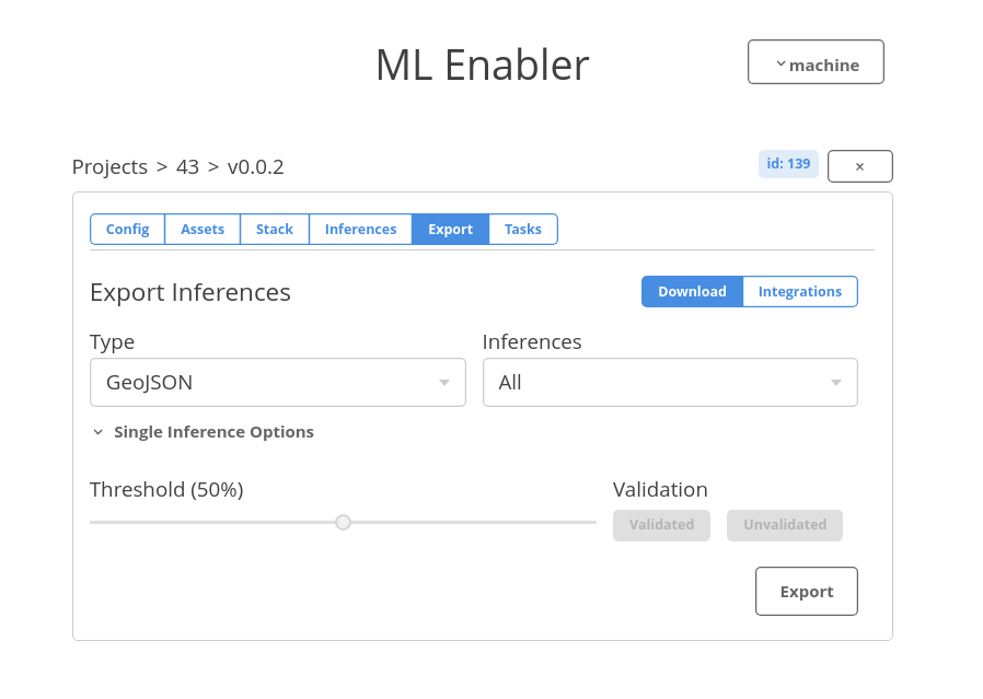 Can't specify confidence threshold for inference export · Issue #100 · developmentseed/ml ...