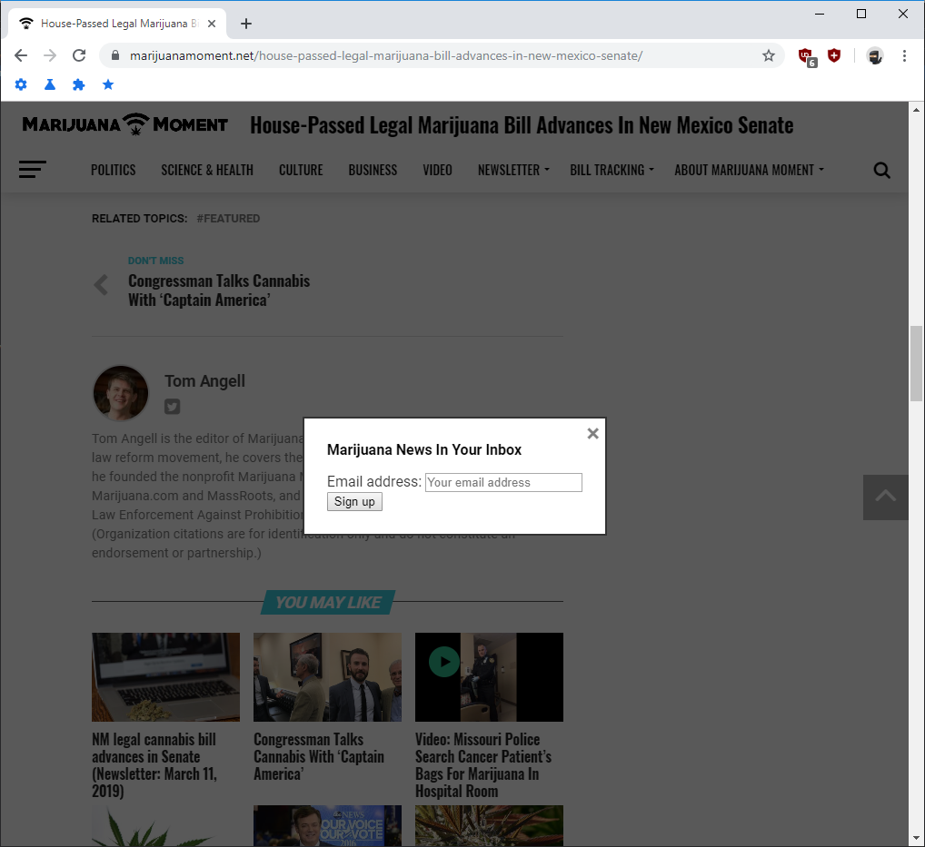 marijuanamoment.net modal popup · Issue #5110 · uBlockOrigin/uAssets · GitHub