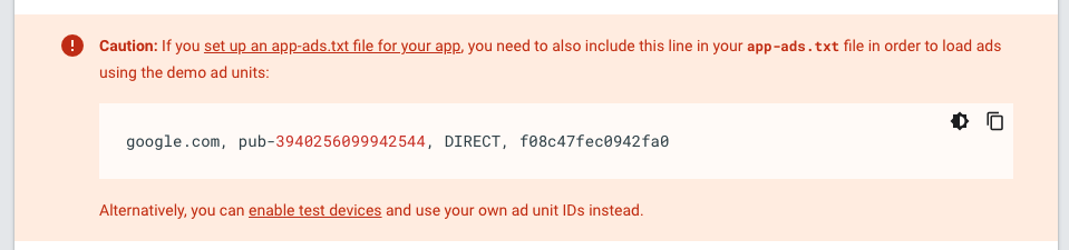 Error -> No ad config. · Issue #212 · googleads/googleads-mobile-flutter · GitHub