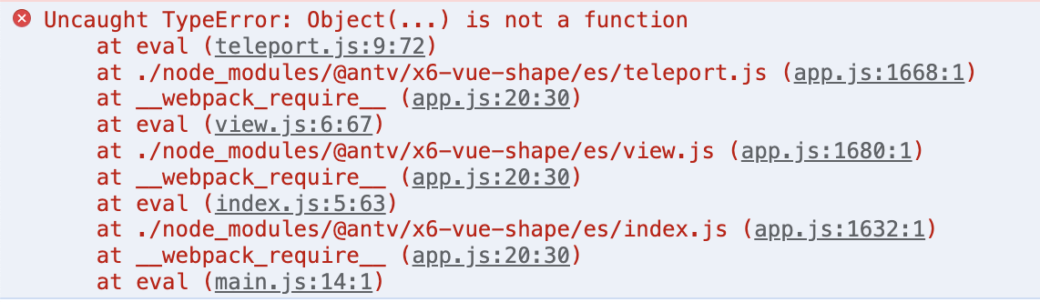 Vue2 使用x6 Vue Shape 报错object Is Not A Function · Issue 3219 · Antvisx6 · Github 6481