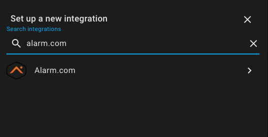 Not finding Intergration? · Issue #81 · pyalarmdotcom/alarmdotcom · GitHub