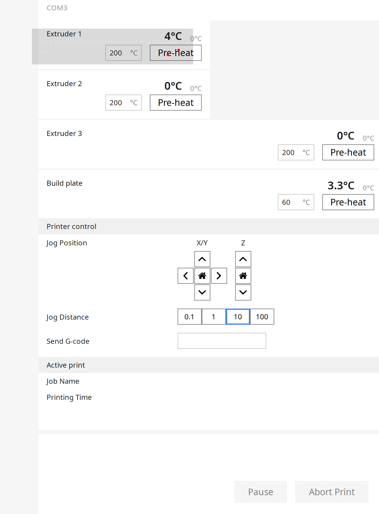 Pre-heat button on Extruder1 conflicts with tooltip · Issue #8928 ...