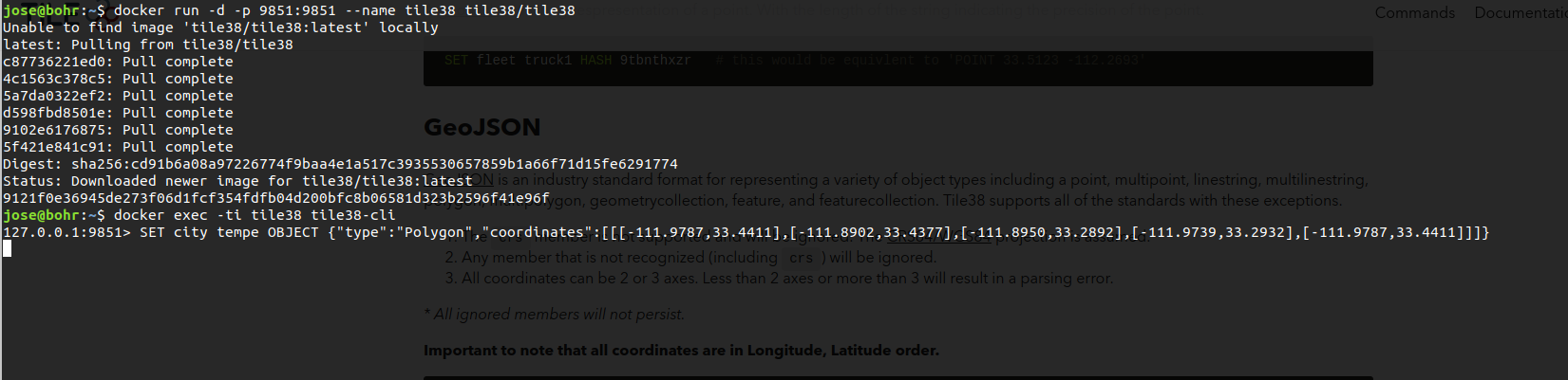 SETCHAN freezes when coordinate is Geojson · Issue #513 · tidwall/tile38 · GitHub