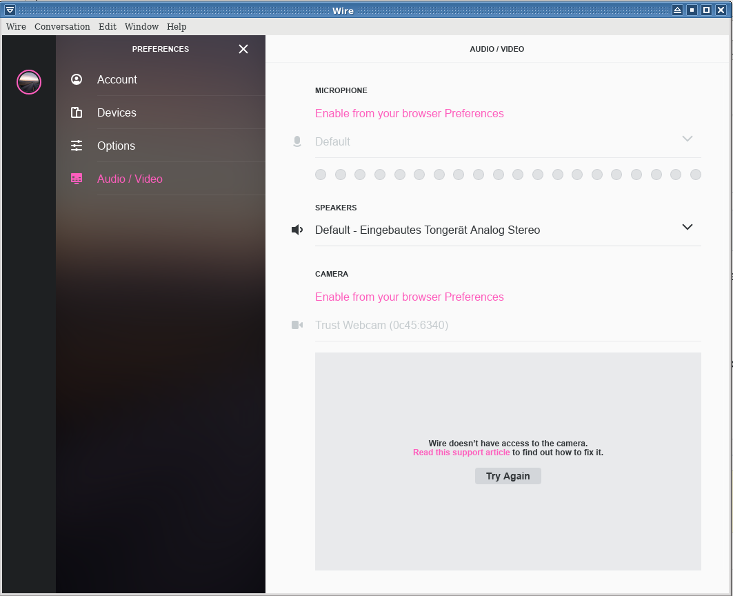 Wire doesn't see at all my video camera · Issue #1758 · wireapp/wire ...