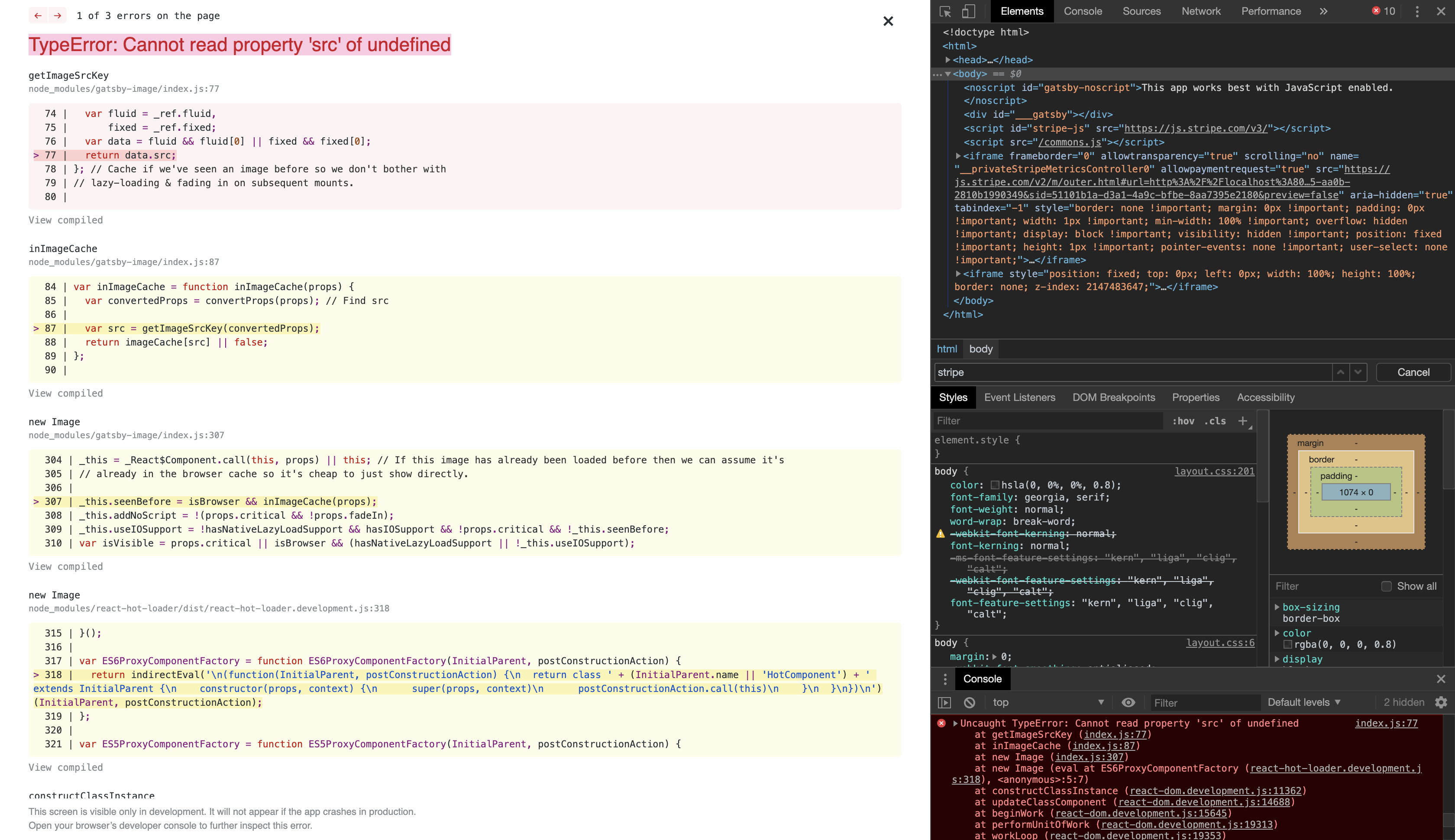 Gatsby Image Typeerror Cannot Read Property Src Of Undefined