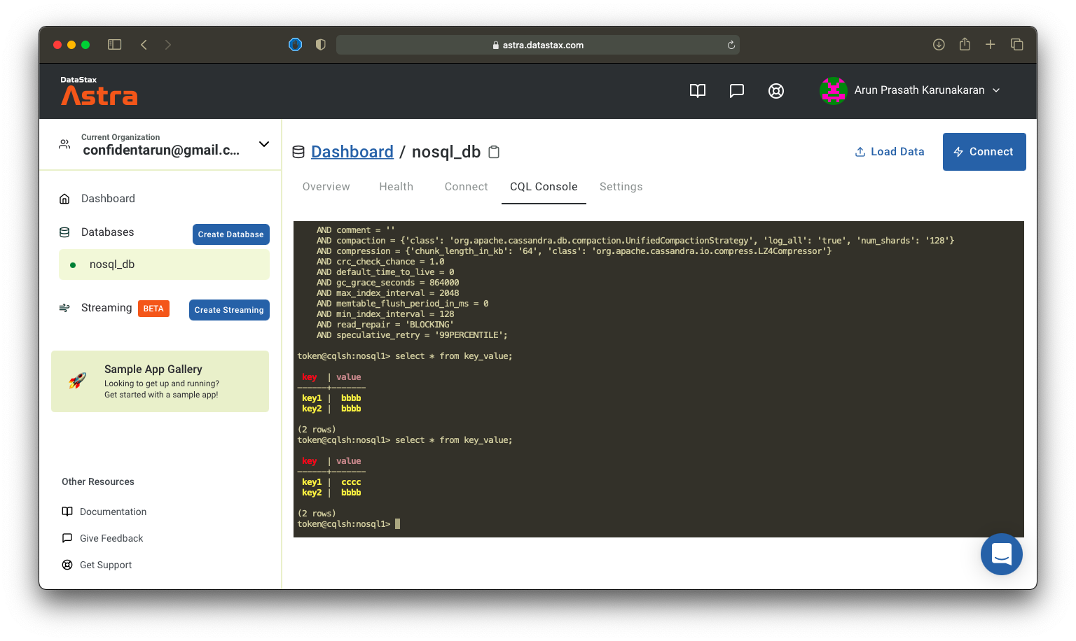 [HW] Arun Prasath Karunakaran · Issue #438 · datastaxdevs/workshop ...