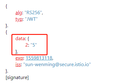 I found that the token signed with rsa256 can be parsed directly on the website. · Issue #336 ...