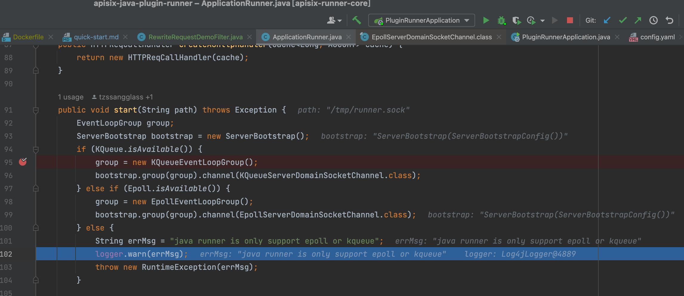 Request Help Java Runner Is Only Support Epoll Or Kqueue · Issue 156