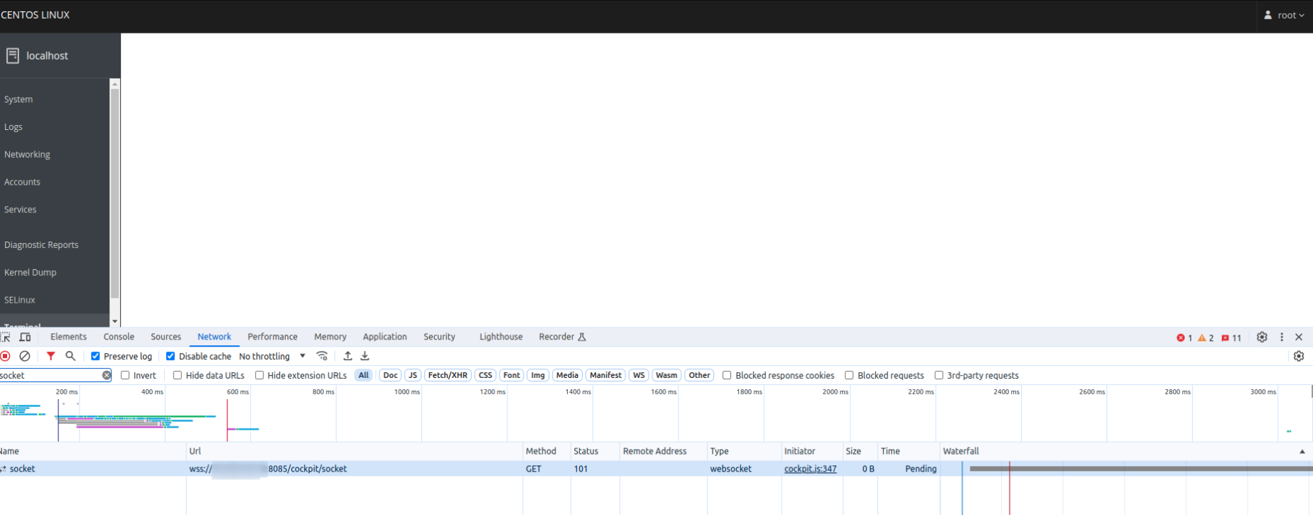 Websocket Cockpit Pending When Bitwarden Enable · Issue 6817