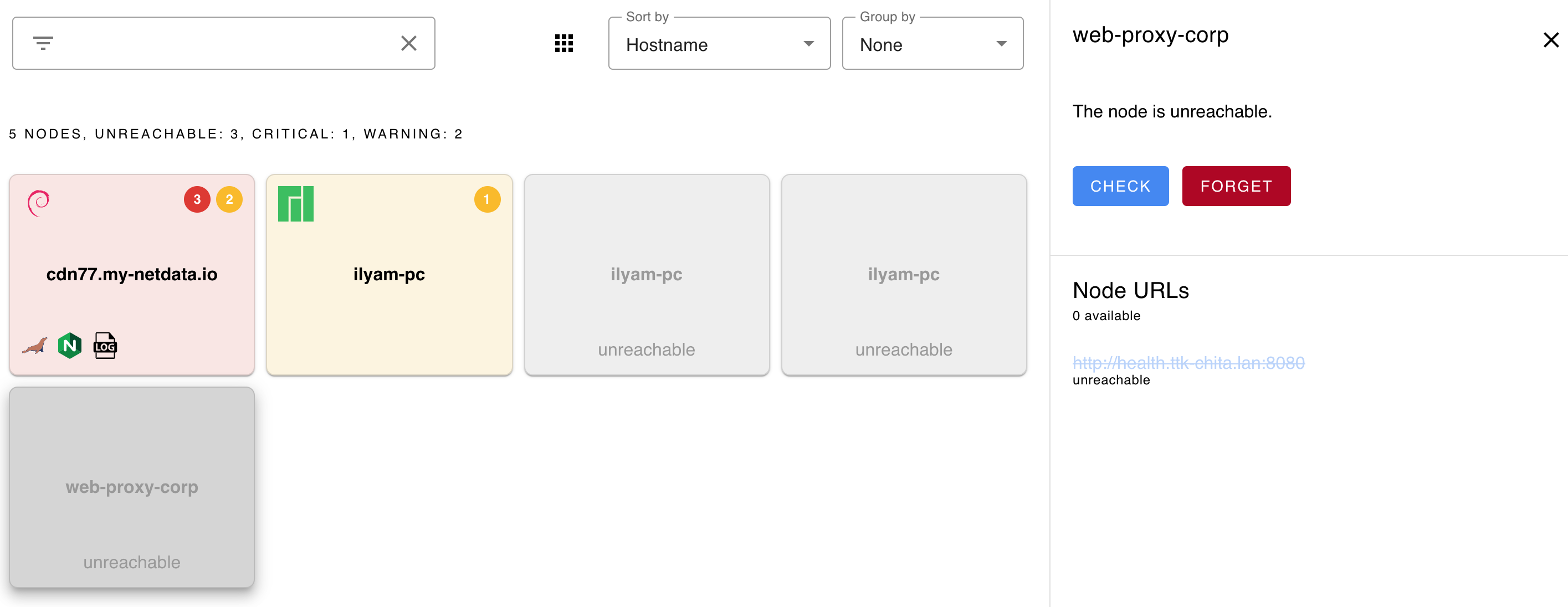 [Solved] Remove duplicate unreachable host in Console · Issue #7381 · netdata/netdata · GitHub
