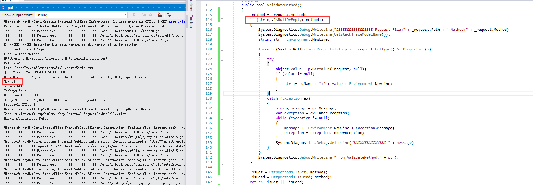 StaticFileContext.ValidateMethod sometimes couldn't get correct http request method · Issue ...