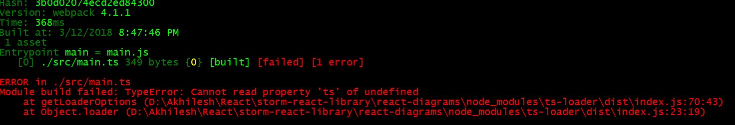 Couldn't able to generate production build using webpack command · Issue #191 · projectstorm ...