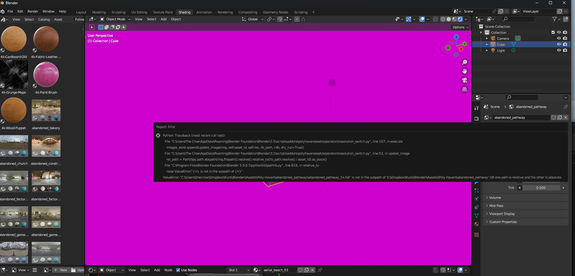 HDRI assets error · Issue #66 · Poly-Haven/polyhavenassets · GitHub
