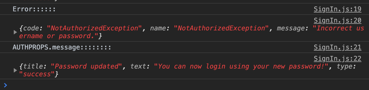 Fix: 'Authentication error' remains on Login Page after a password change action (preceded by a ...