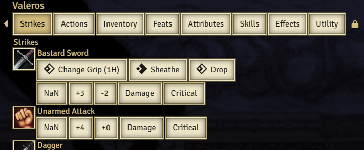 PF2 5.4.0, Strike modifier has changed (shows NaN) · Issue #84 · Larkinabout/fvtt-token-action ...